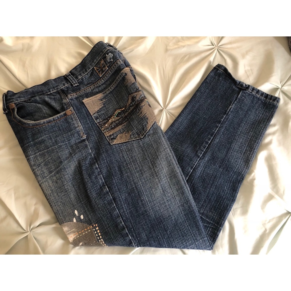 Mens Mekaveli “ Tupac Shakur” Jeans - Gem